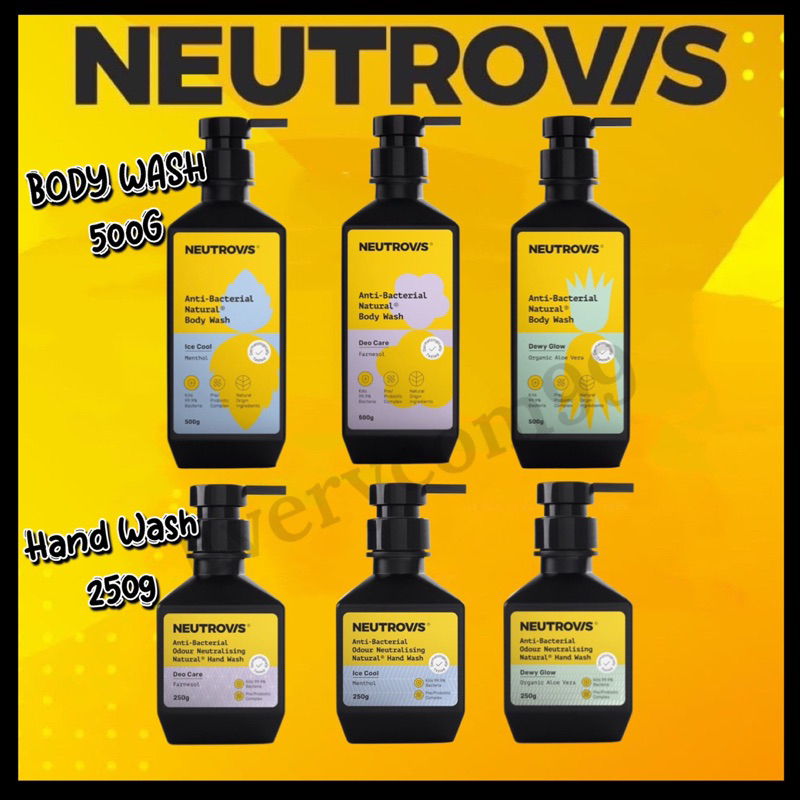 NEUTROVIS ANTIBACTERIAL NATURAL BODY WASH/HAND WASH | Shopee Malaysia