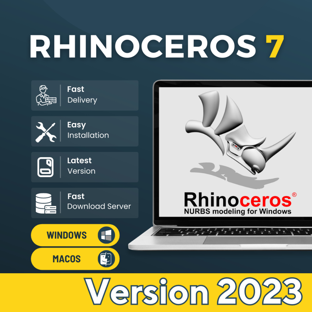 Rhinoceros 7 | Windows | macOS | Lifetime | Shopee Malaysia