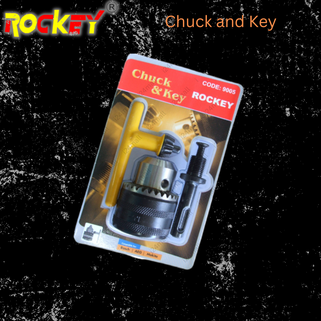 Rockey Chuck and Key Set Drill Kepala Drill 13mm for Machine Chuck Key ...