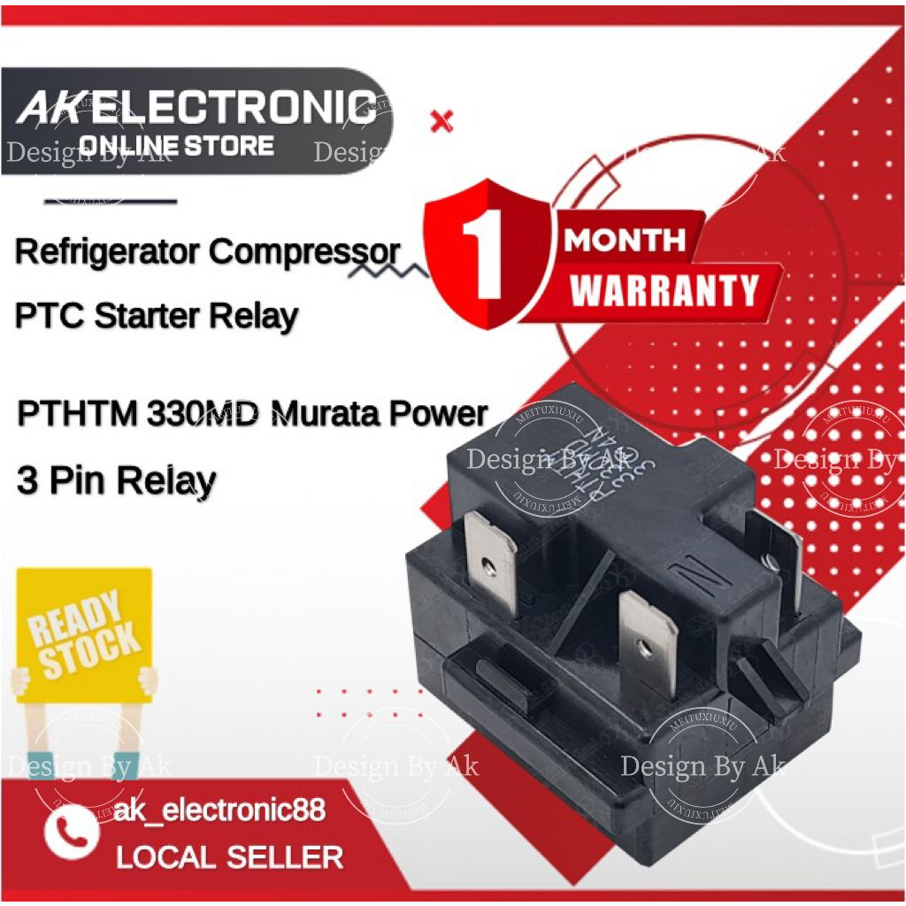 Samsung / Midea / Matsushita PTHTM 330MD Murata No Power 3 Pin Relay ...