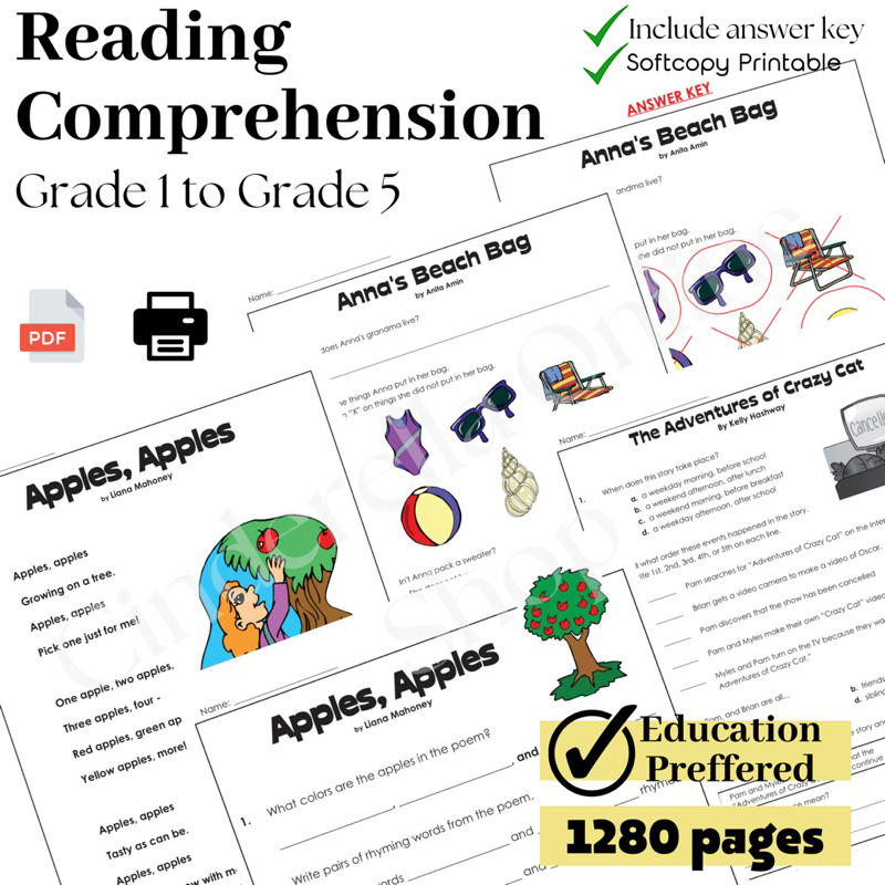 A11_American Primary Reading Comprehension ｜Super Teacher Worksheet ...