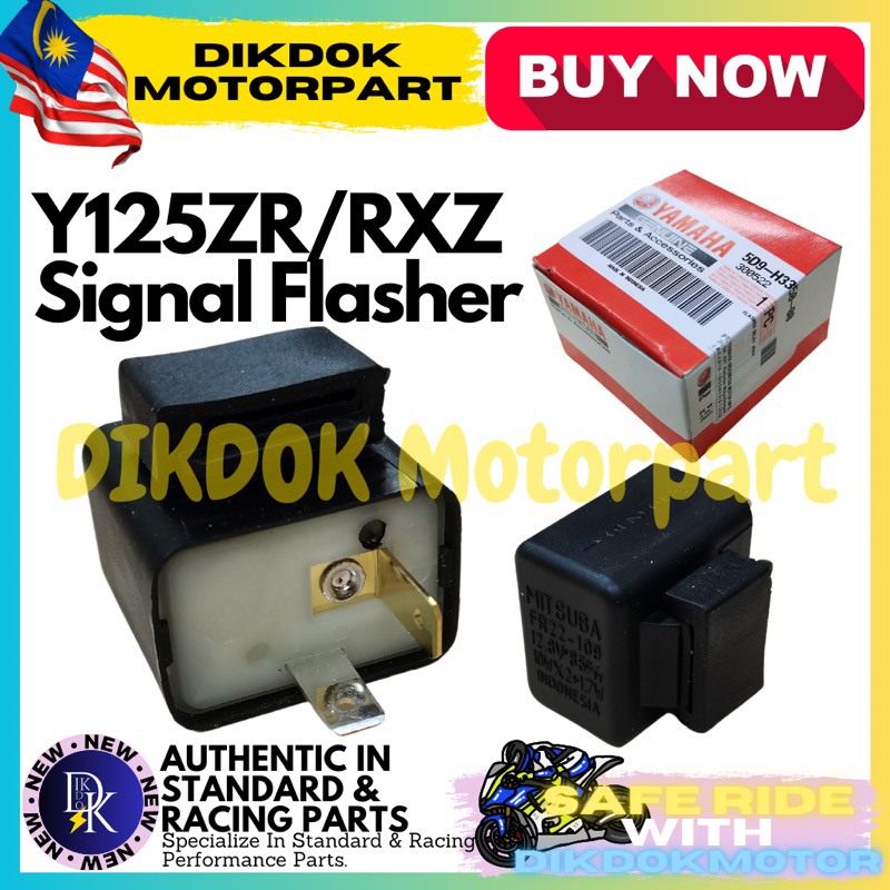 DikDok Motorpart Y125zr/RXZ/Lc135 V1-7 Signal Relay Flasher Containser ...