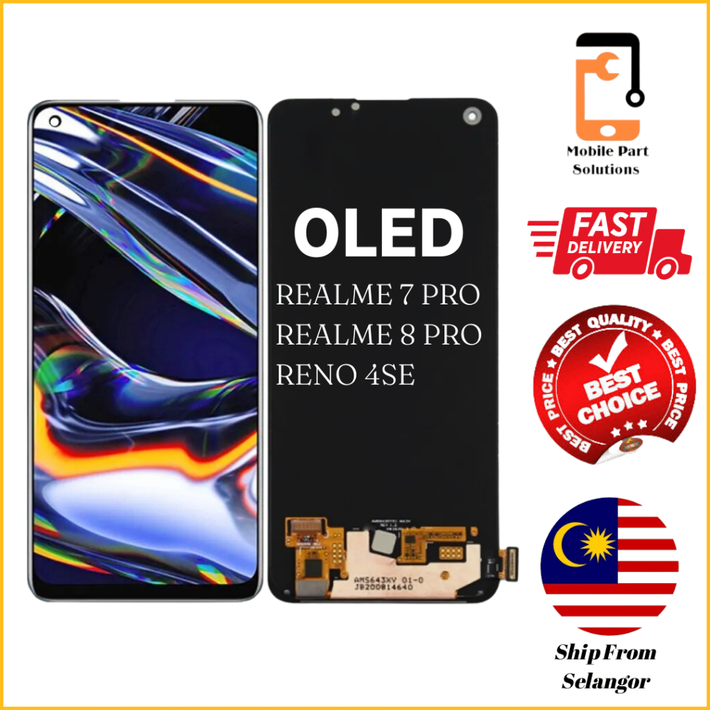 [MPS]COMPATIBLE FOR REALME 7 PRO/REALME 8 PRO/RENO 4SE/RENO 6Z 5G OLED ...