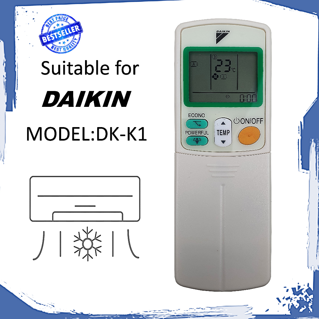 BEST QUALITY DAIKIN Aircond Remote Control For Aircond DAIKIN DK-K1 | Shopee Malaysia