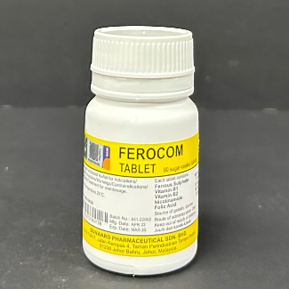 Ferocom tablet(sugar coated) 90's | Shopee Malaysia