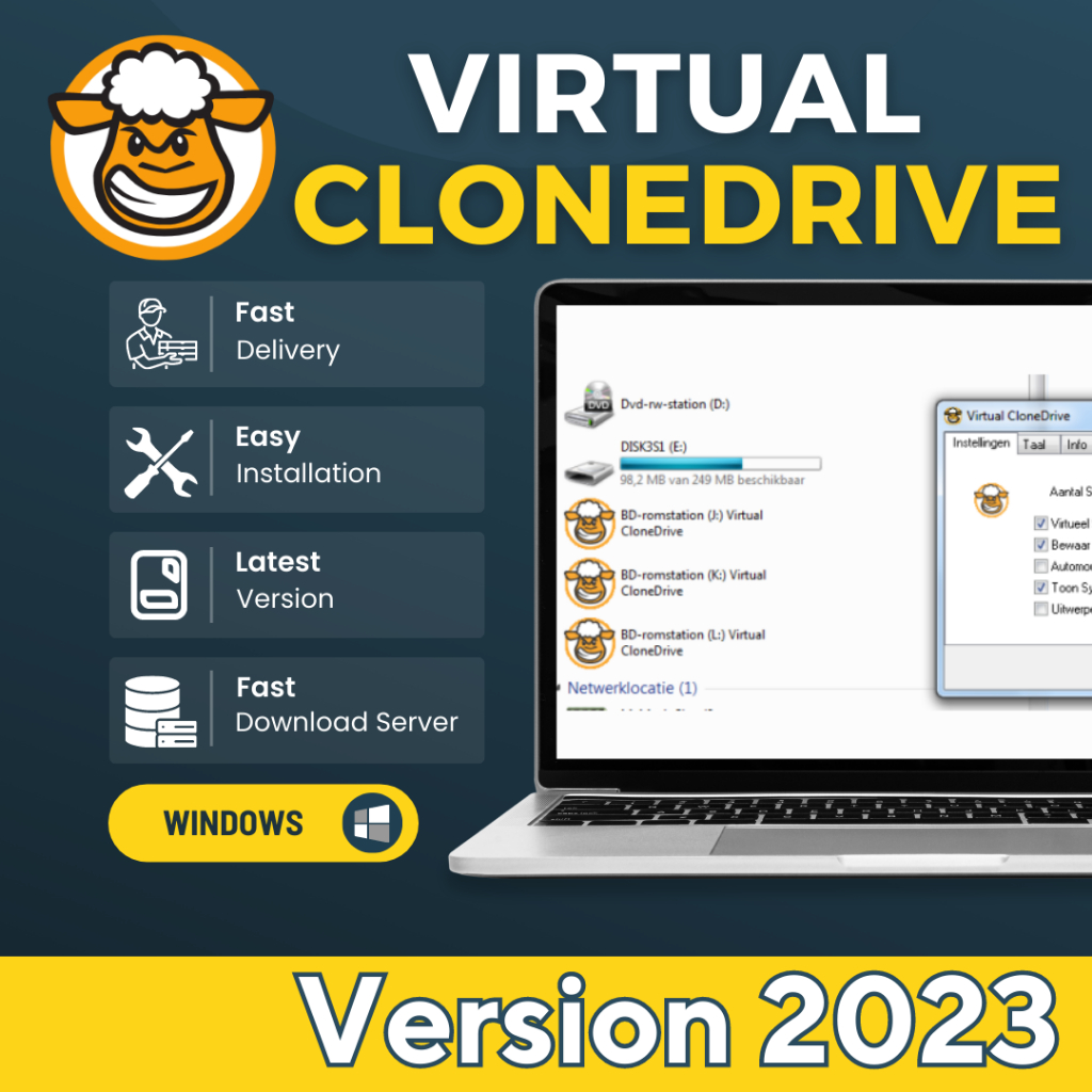 Virtual CloneDrive | Windows Only | Lifetime | Shopee Malaysia