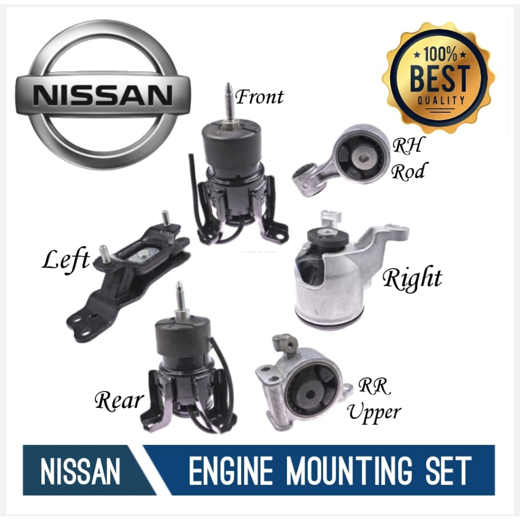 NISSAN Engine Mounting Set for Nissan Teana J32 2.5L V6 VQ25DE 2008 ...