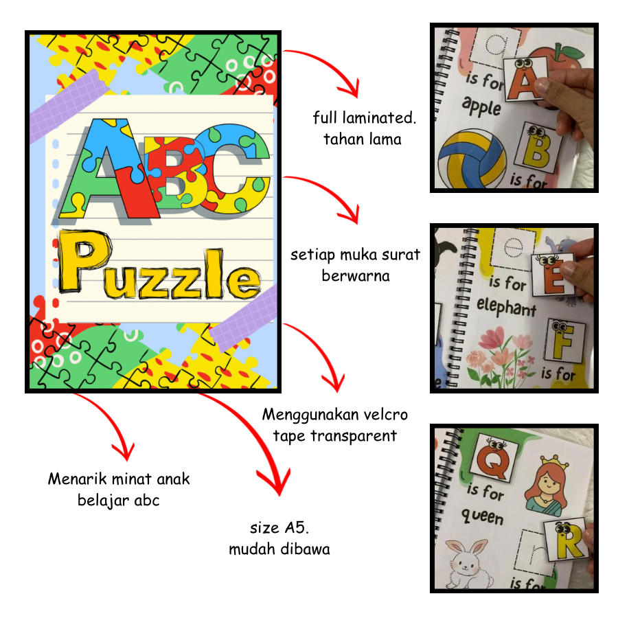 ABC Puzzle Educational Book | Shopee Malaysia