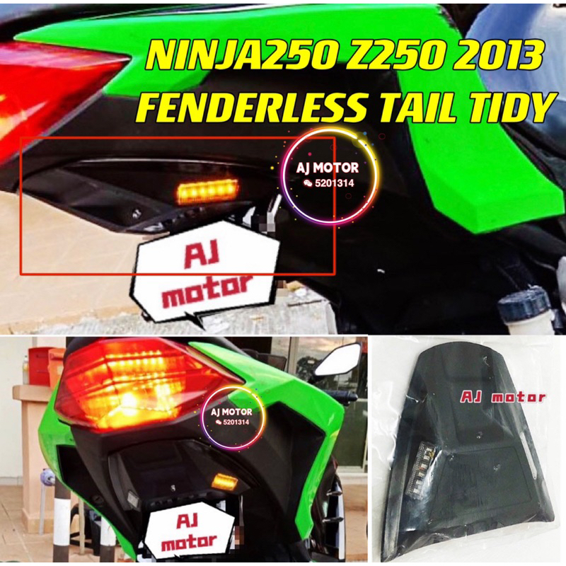 KAWASAKI NINJA250 Z250 2013 FENDERLESS + SIGNAL LED NINJA 250 REAR ...