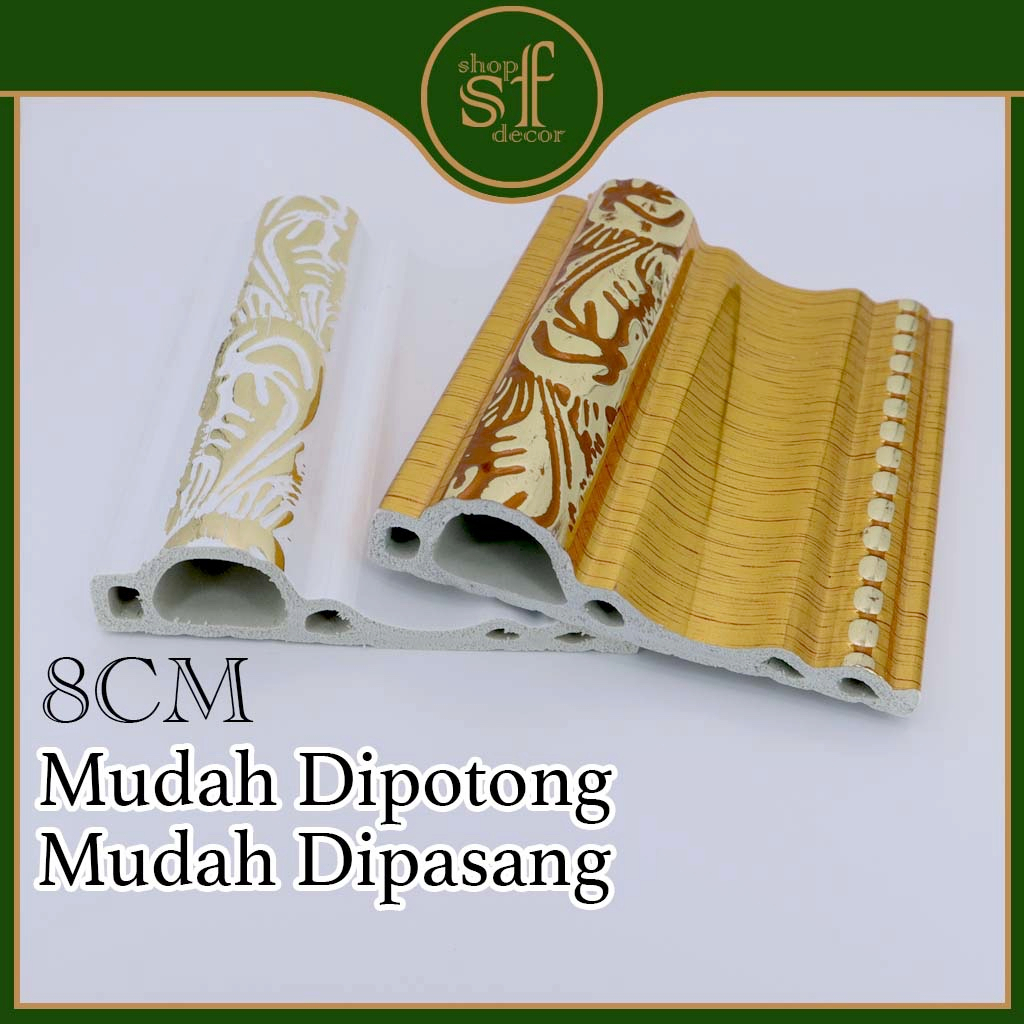 Wall Mirror Frame PVC 8cm DIY [145cm][LIMITED][READY STOCK] | Shopee ...