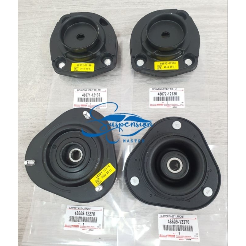 4 IN 1 SET - FRONT/ REAR ABSORBER MOUNTING - TOYOTA COROLLA AE92 AE101 ...