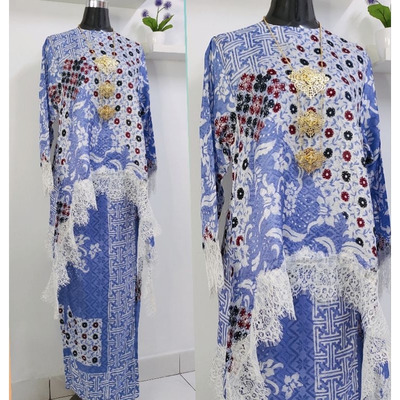 KURUNG JAWA LACE INSTANT PARIO SEMI VISCOSE ☑️BAJU KURUNG PARIO LACE ...