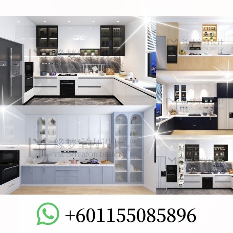3D VISUAL KITCHEN INTERIOR DESIGN｜Various Styles｜Cabinet Design｜3D效果图 ...