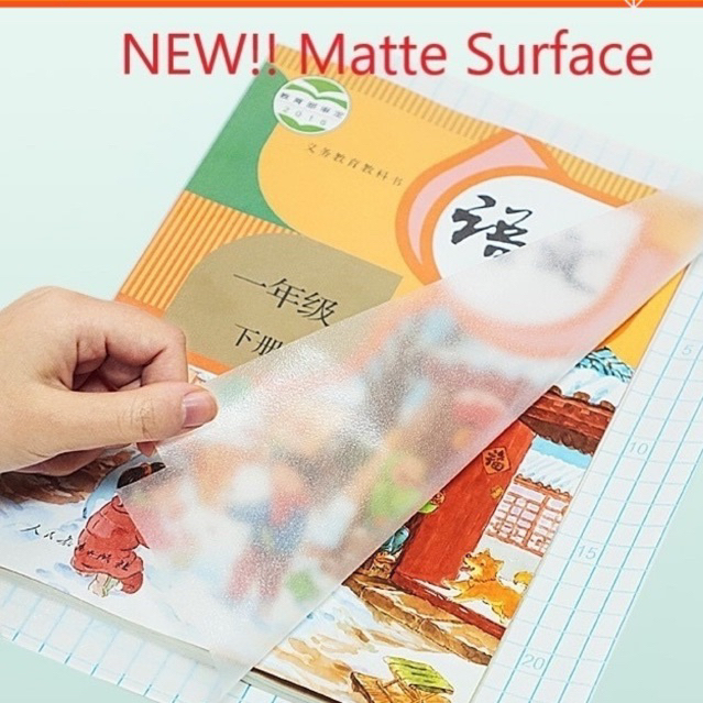 Self-Adhesive School Transparent Book Cover Diamond Matte Plastic ...