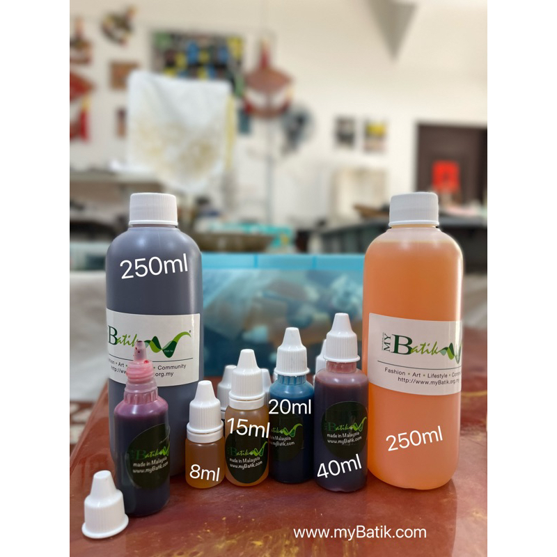 Batik Colour set of 3 bottles! 250ml each Primary color Yellow, Red ...