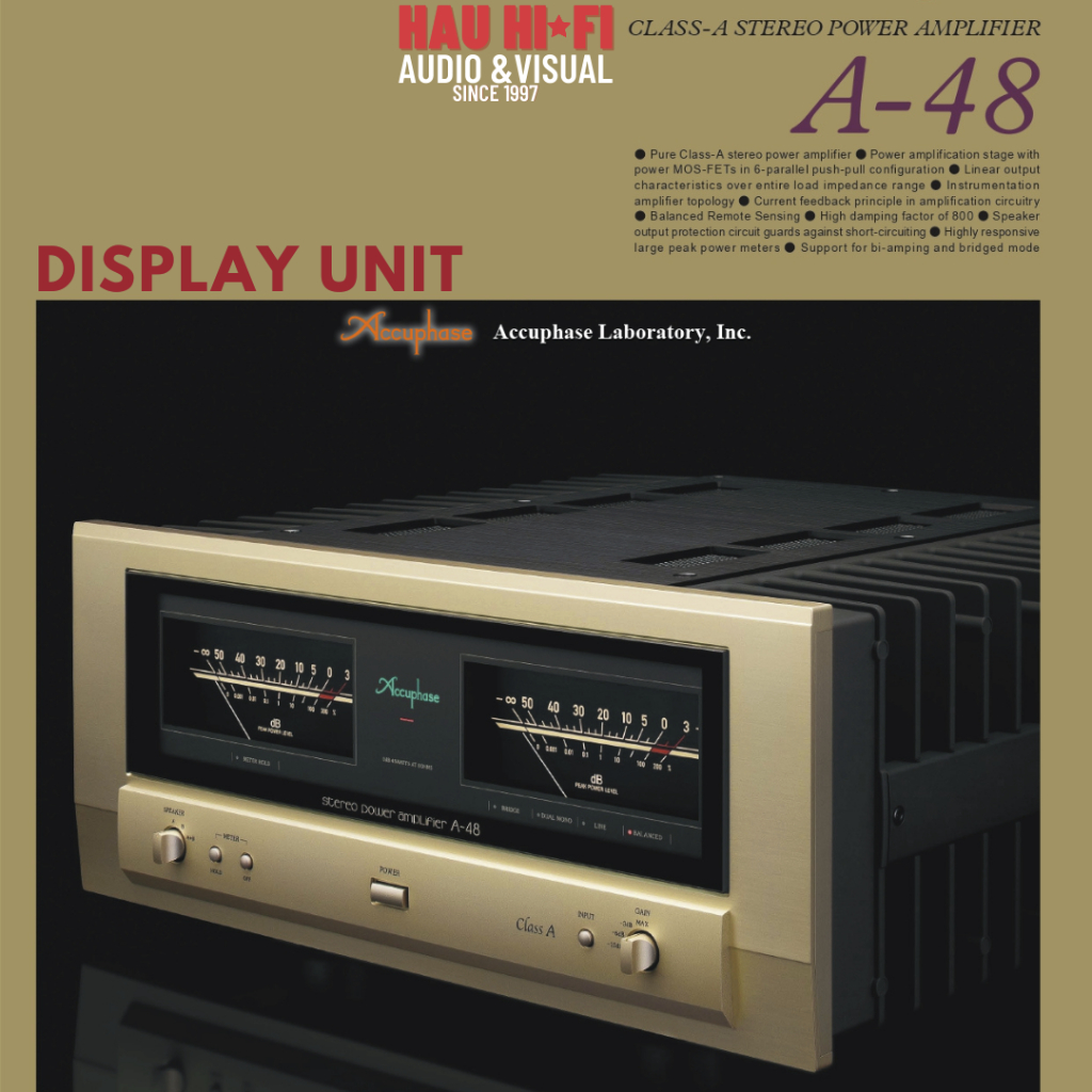 Accuphase A48 Class A Stereo Power Amplifier MADE IN JAPAN *Display* | Shopee Malaysia