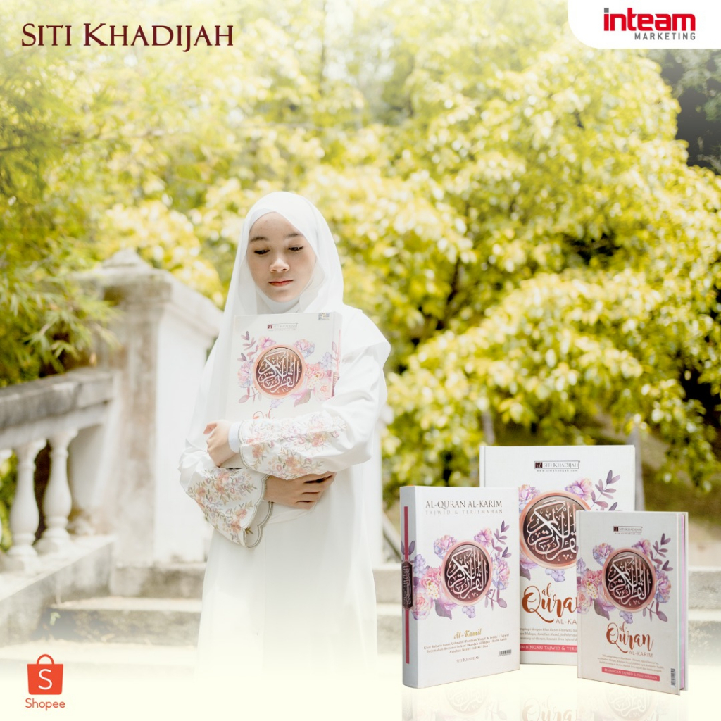 Al-Quran Mushaf Al-Kamil Cover Bunga B5 with Exclusive Quran Box ...