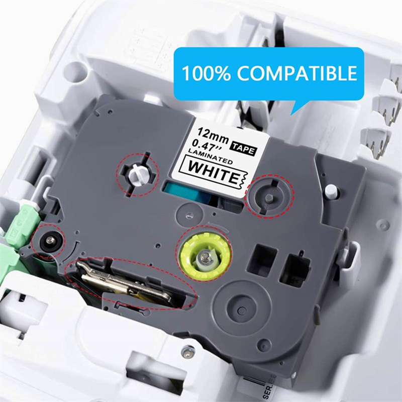 TZe231 tze231 TZE231 6mm 9mm 12mm 18mm 24mm Compatible Brother Label ...