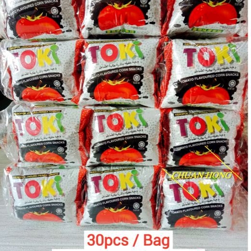 Toki Keropok Tomato 14g 30pcs / Bag | Shopee Malaysia