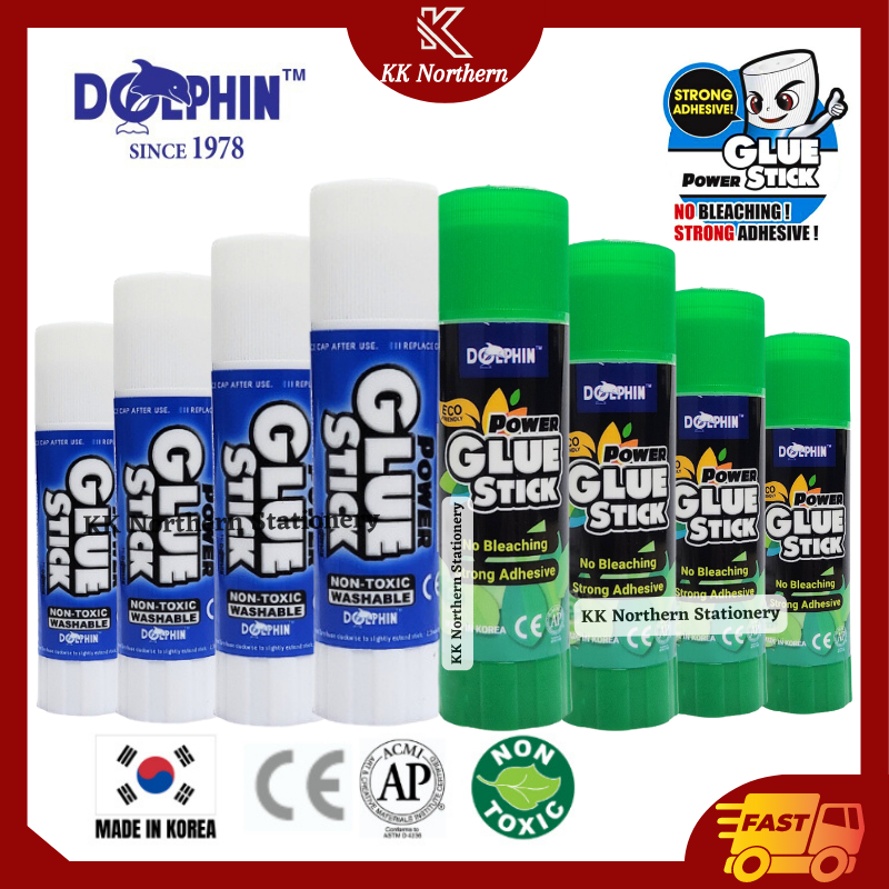 DOLPHIN Power Glue Stick 8G 15G 25G 35G Batang Gam Lekat Non-Toxic ...