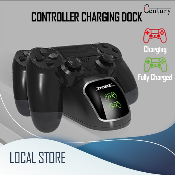 Dobe Dualshock 4 PS4 Controller Dual Charging Dock Charger LED ...