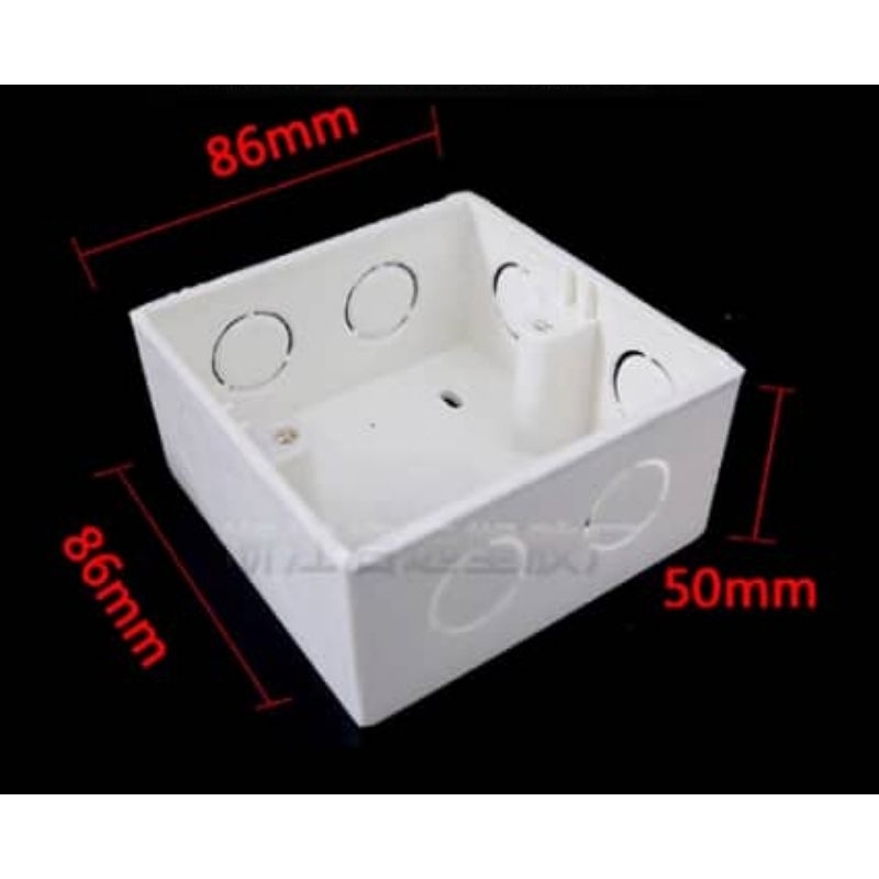 【ready Stock 本店现货】pvc 13a Usb Port Switch Socket Nut Box Base