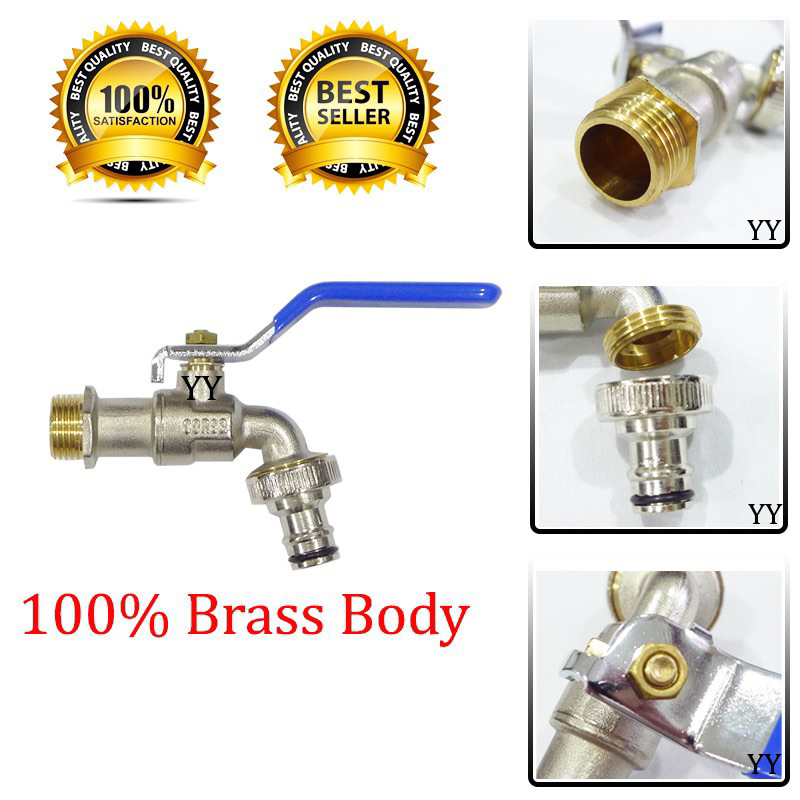 SUS 304 Stainless Steel Handle Ball Tap (1/2 Inches) | Shopee Malaysia