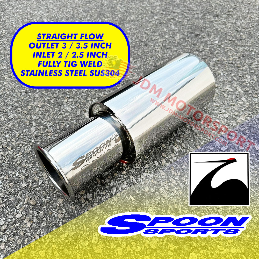 Spoon Sport Stainless Steel Exhaust Ekzos SUS304 Prangg Jahat Garang ...