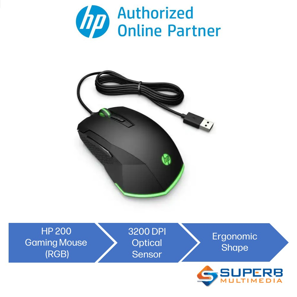 HP 200 Pavilion Gaming Mouse 5JS07AA | Shopee Malaysia
