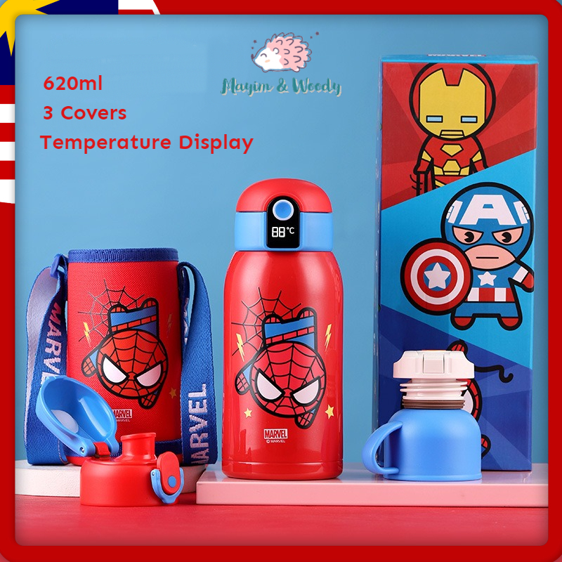 Marvel Captain America Spiderman LCD Temperature Display Smart ...