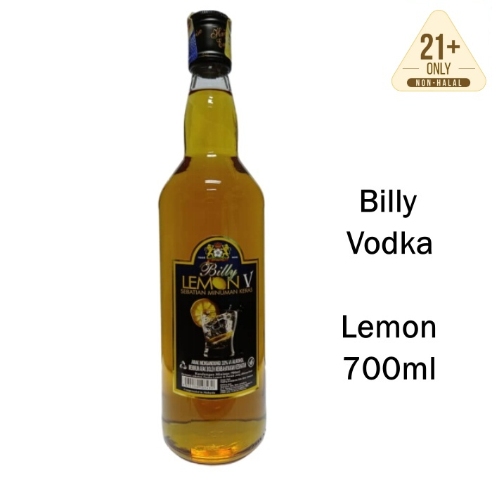 Billy Lemon Vodka Coffee Vodka with Secure Wrapping (700ml/350ml ...