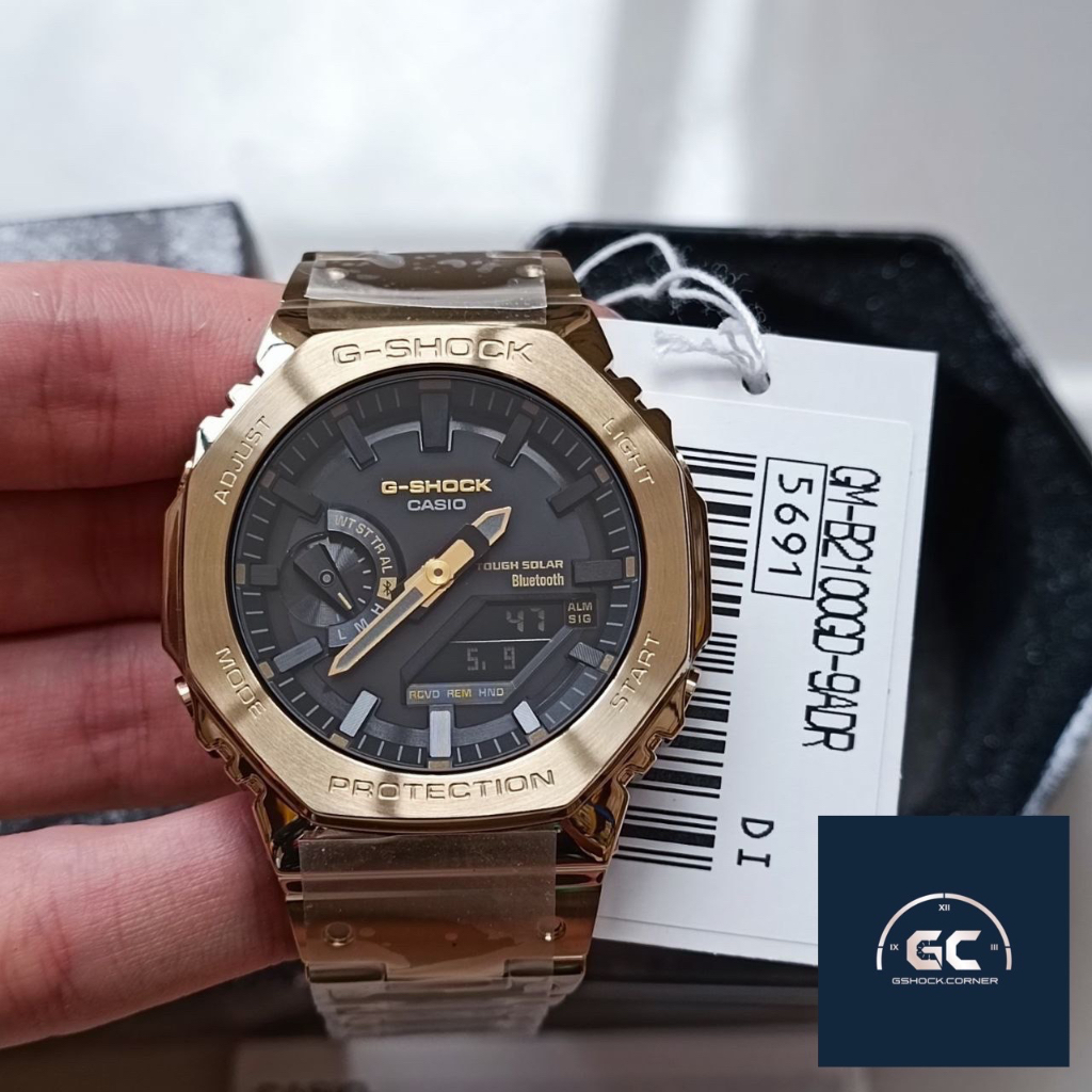 G-SHOCK FULL METAL GM-B2100GD-9A/GM-B2100GD/GM-B2100GD-9ADR/GMB2100GD STAINLESS STEEL | Shopee ...