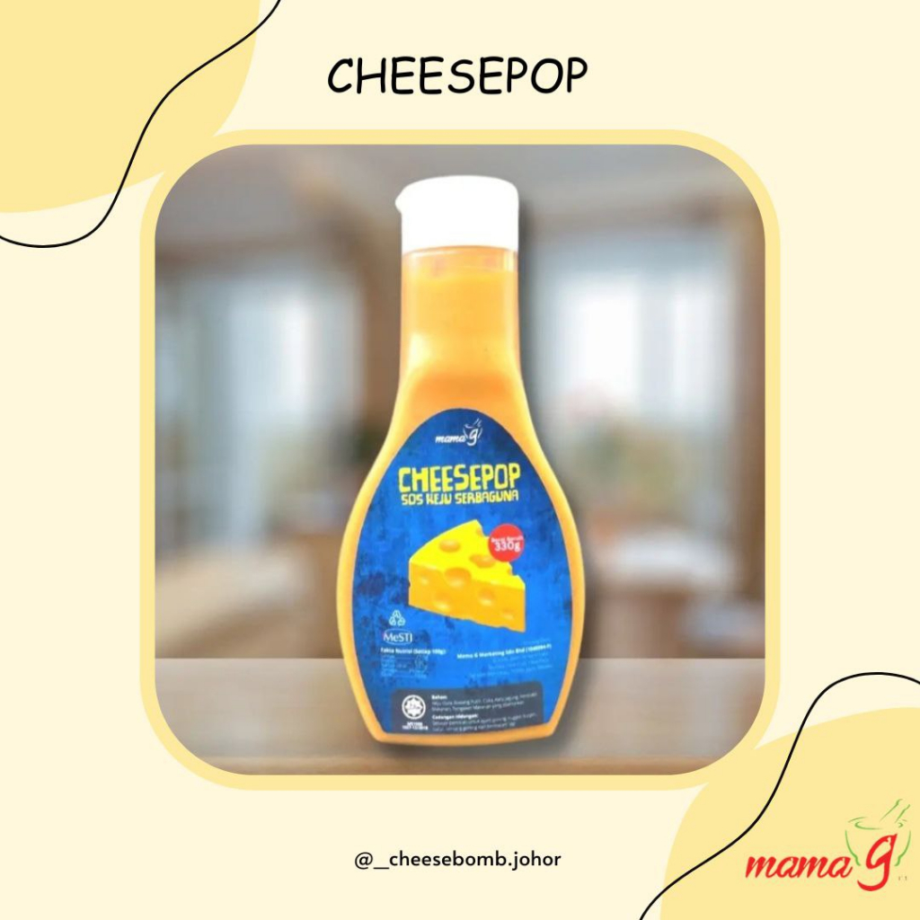 CHEESEPOP 330g - SOS KEJU SERBAGUNA | Shopee Malaysia