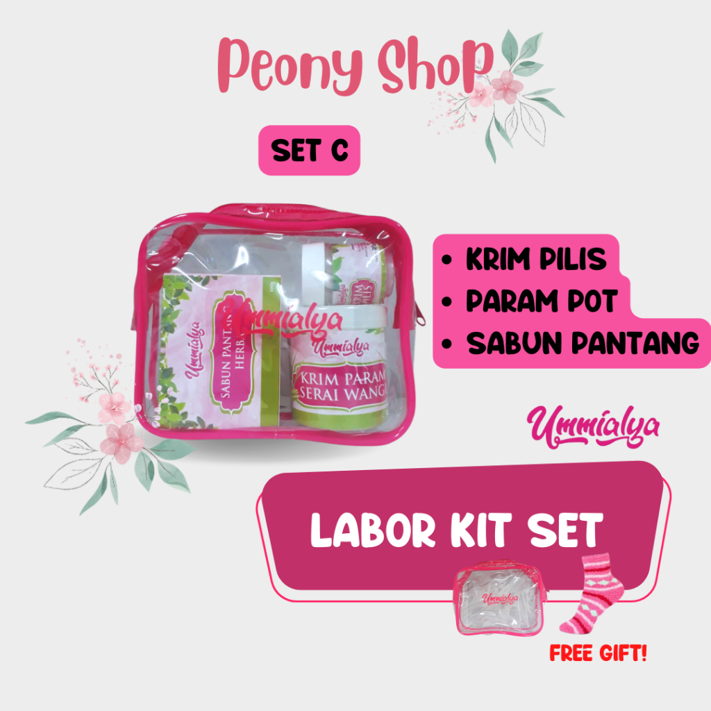 SET LABOUR KIT BENGKUNG UMMIALYA SET KRIM PILIS BERPANTANG / SET KRIM ...
