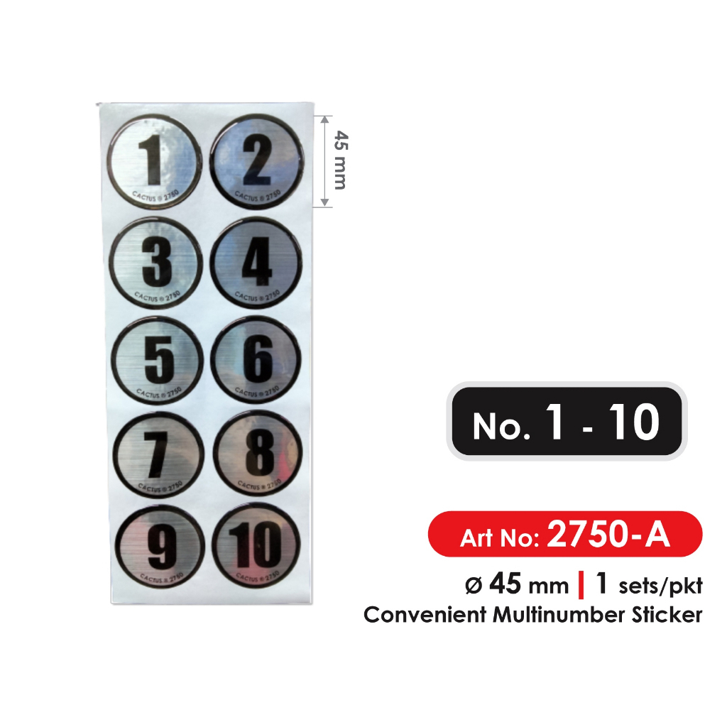 Epoxy Numbering Sticker/ Pelekat Nombor Meja/ Table Number Sticker ...