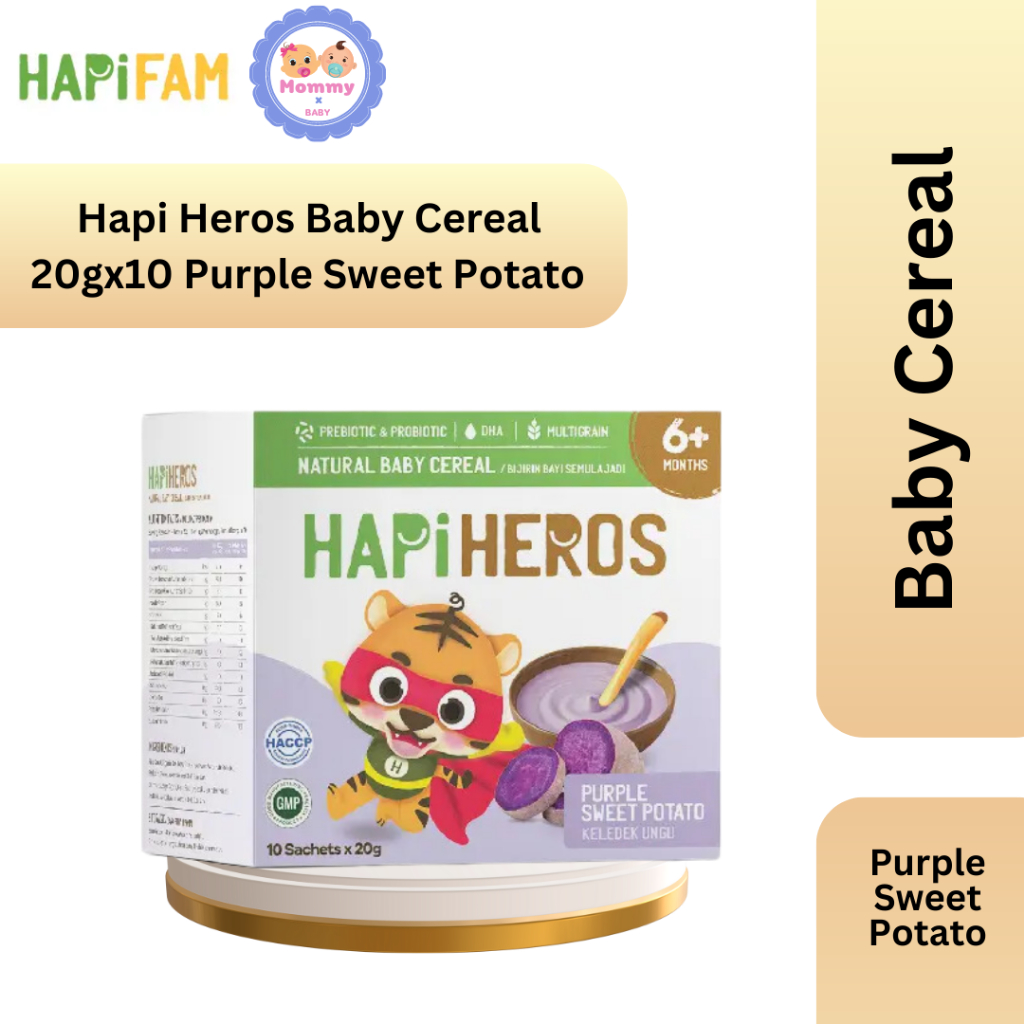 Hapi Heros Baby Cereal 20gx10 (Purple Sweet Potato) | Shopee Malaysia