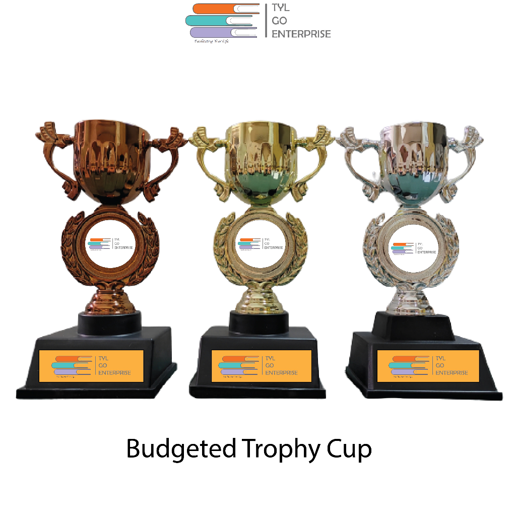 Budgeted Trophy Cup/ Piala /Trophy Award (Logo + Label) | Shopee Malaysia