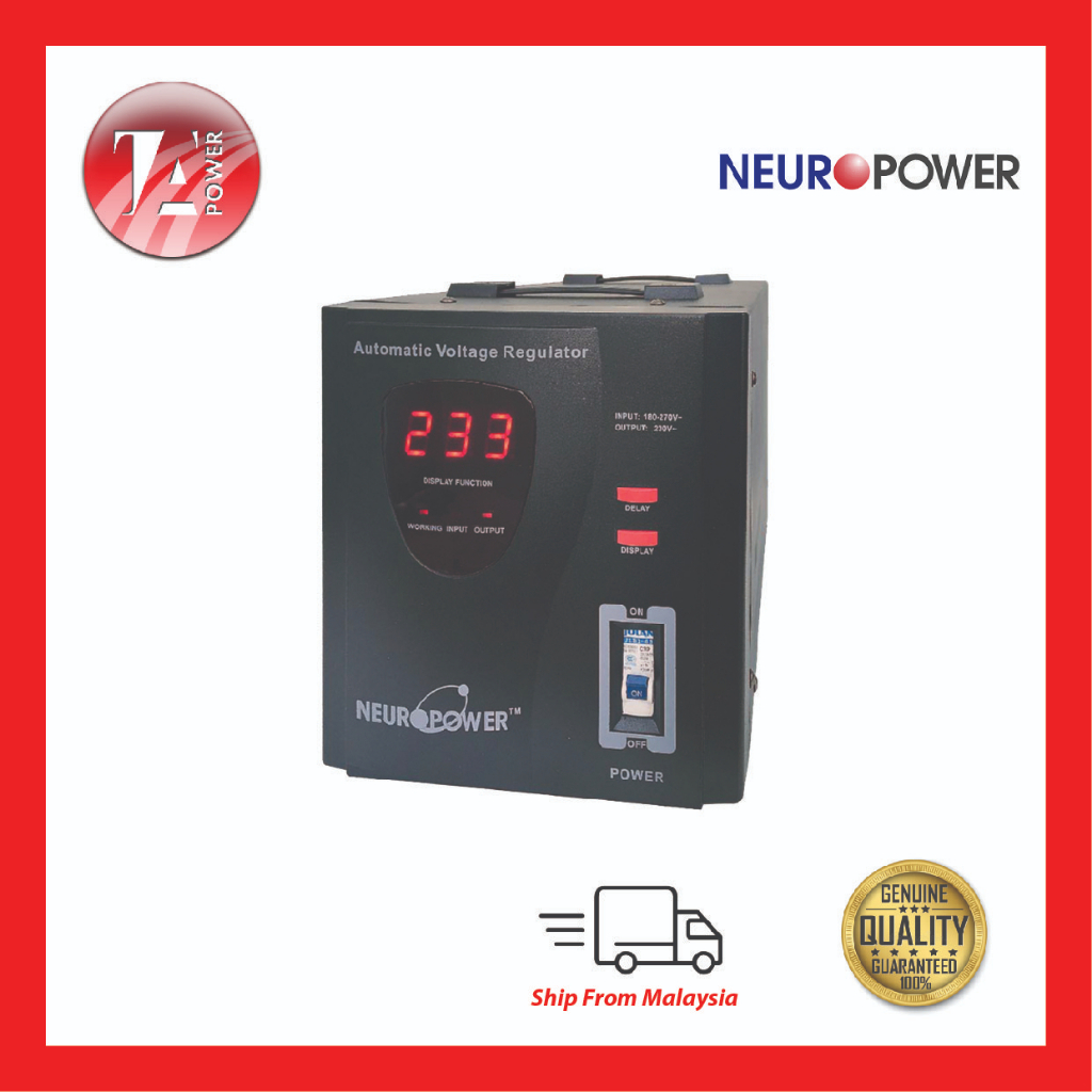 [PRE ORDER] NEUROPOWER AVS-M5K0 AVS 5KVA,Motorized Regulation, Delay ...