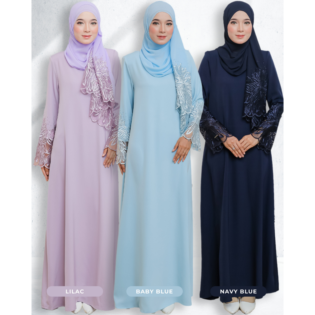 ABAYA DAISY SET SHAWL (2) | Shopee Malaysia