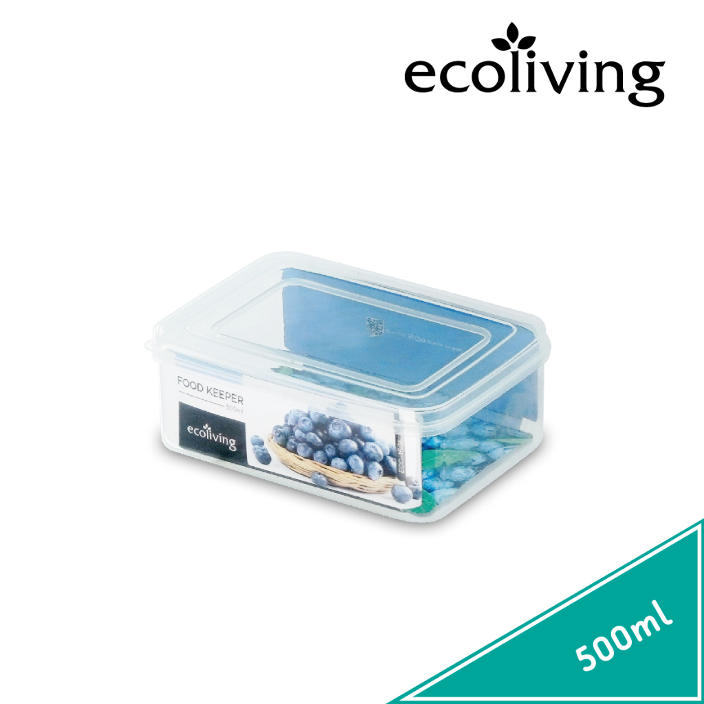 ECO LIVING 500-1200ml Stackable Airtight Fruit Vege.Food Storage ...