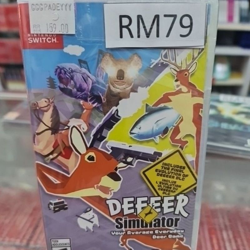 nintendo switch deeeer simulator your average everyday deer game English us new and sealed rm79 ...