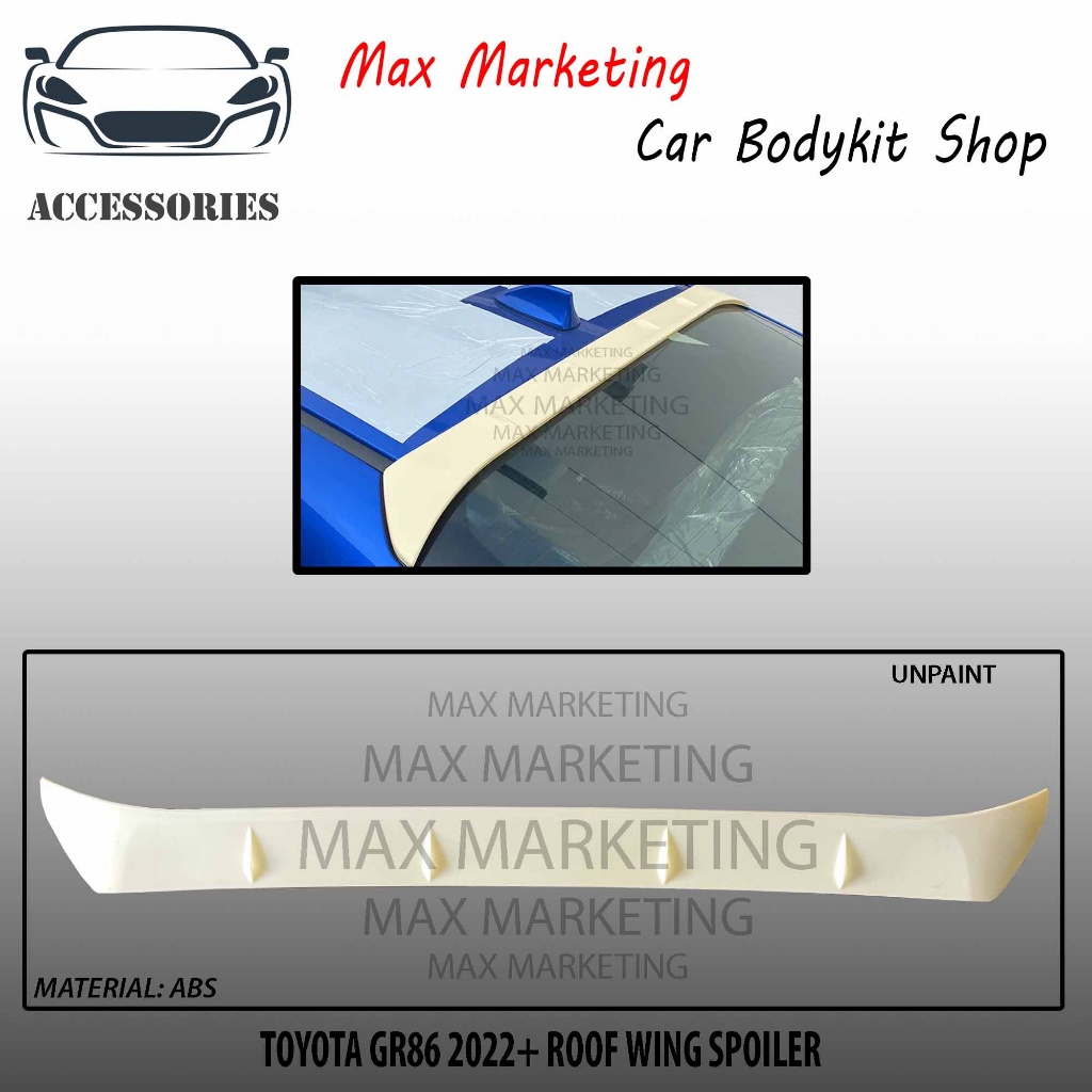 TOYOTA GR86 2022+ REAR WINDOW ROOF WING SPOILER ABS SKIRT LIP BODYKIT ...