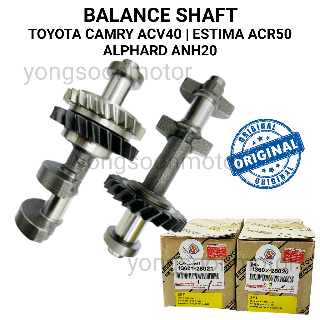 ORIGINAL TOYOTA BALANCE SHAFT 13601-28021 / 13602-28020 TOYOTA CAMRY ...