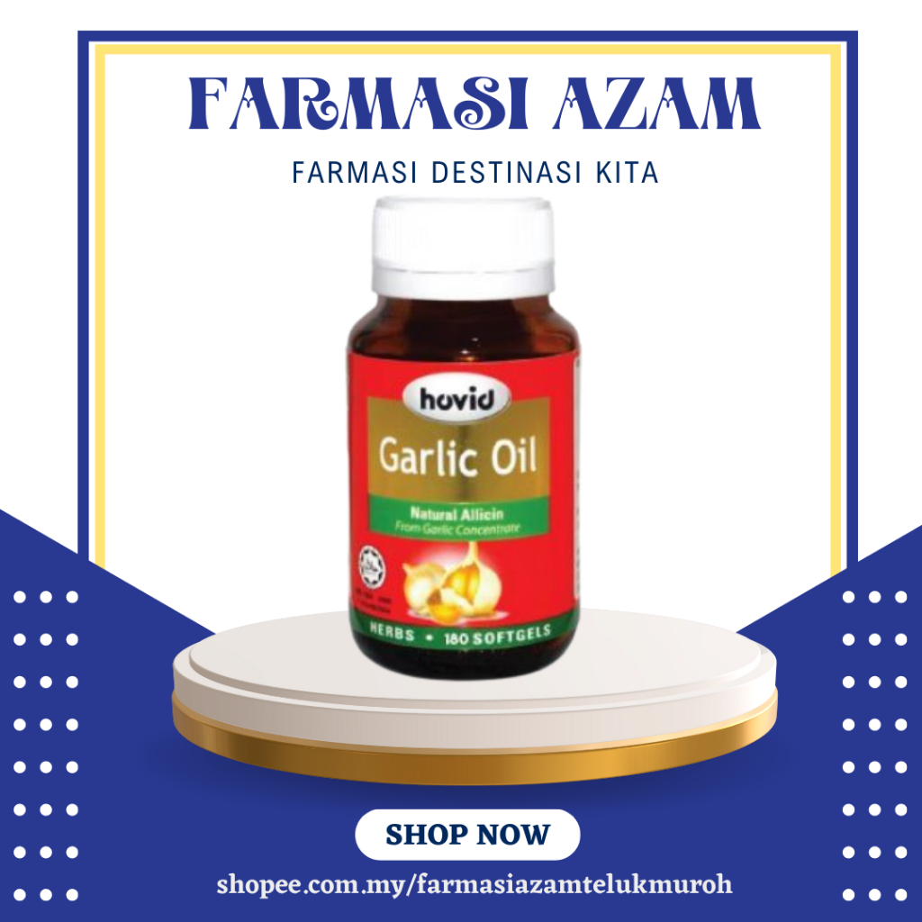 SUPPLEMENT HOVID GARLIC OIL SOFTGELS 180'S | Shopee Malaysia
