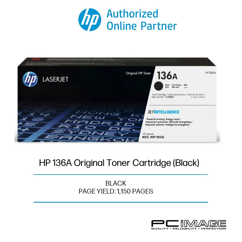 HP 136A Black Original LaserJet Toner Cartridge | Shopee Malaysia