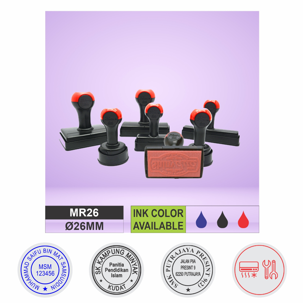 Duo Stamp Cop Nama Stamp Chop Nama Rubber Stamp Name Stamp Chop Cop ...