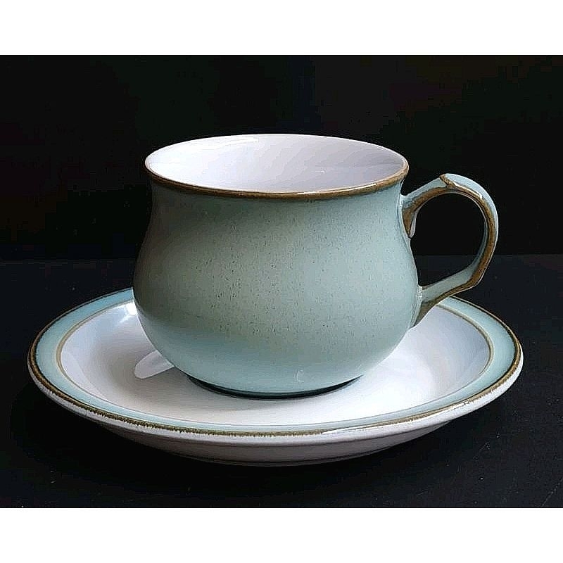 Denby 🇬🇧 Made in England Fine Stoneware Regency Green Cup & Saucer ...