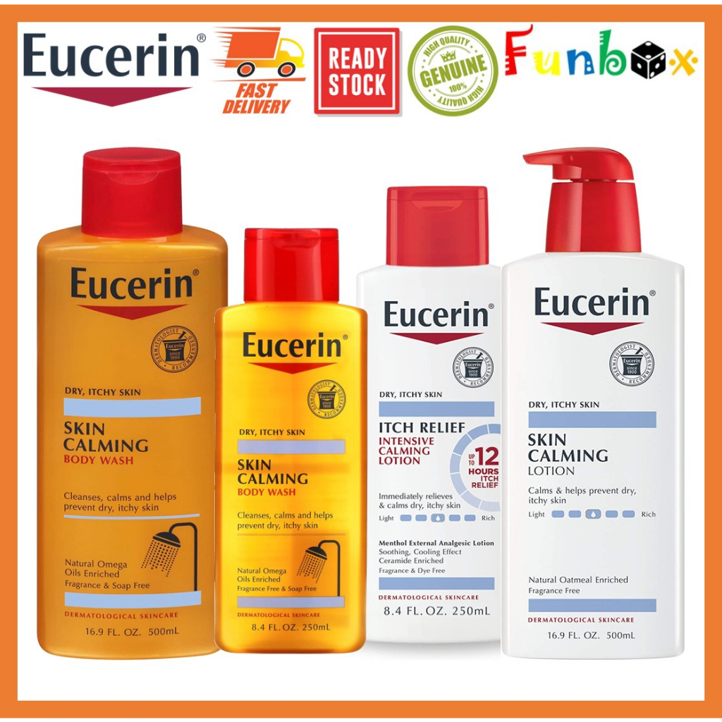 Eucerin Skin Calming Intensive Itch Relief Lotion / Body Wash / Lotion ...