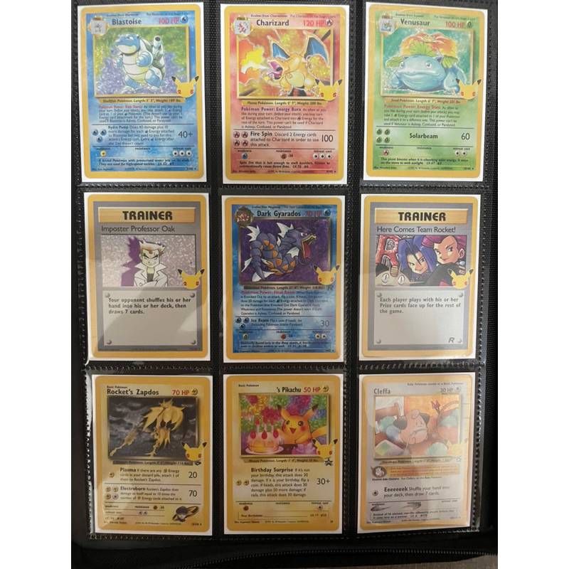 Pokemon TCG 25th Anniversary Celebrations - Complete Master Set ...