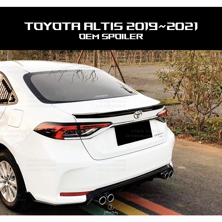 Toyota Corolla Altis M4 OEM Spoiler 2019~2023 Gen12 Bonnet Spoiler Rear ...